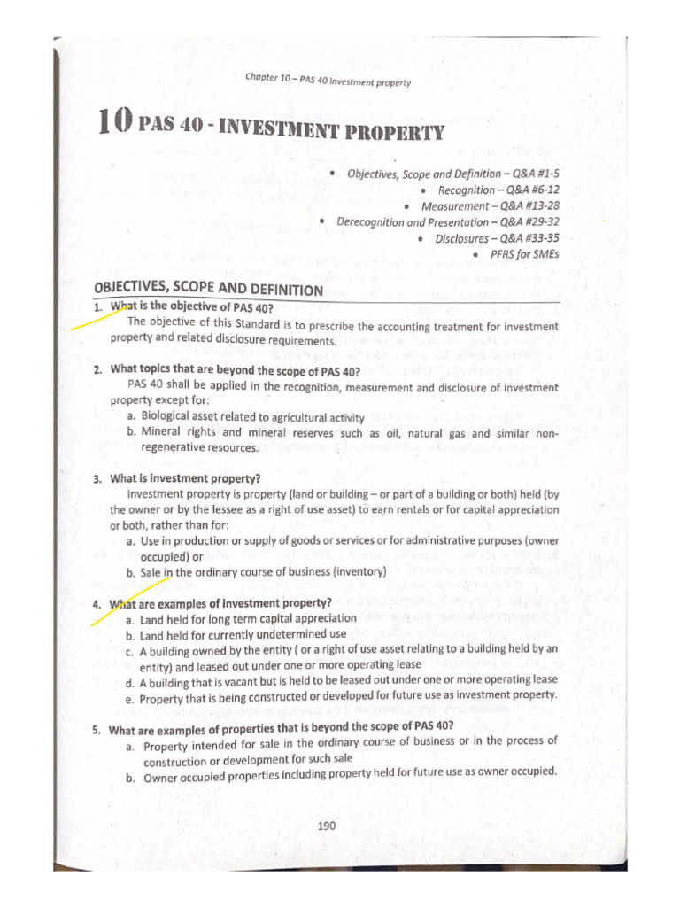 VALIX PAS 40 - Investment Property | PDF