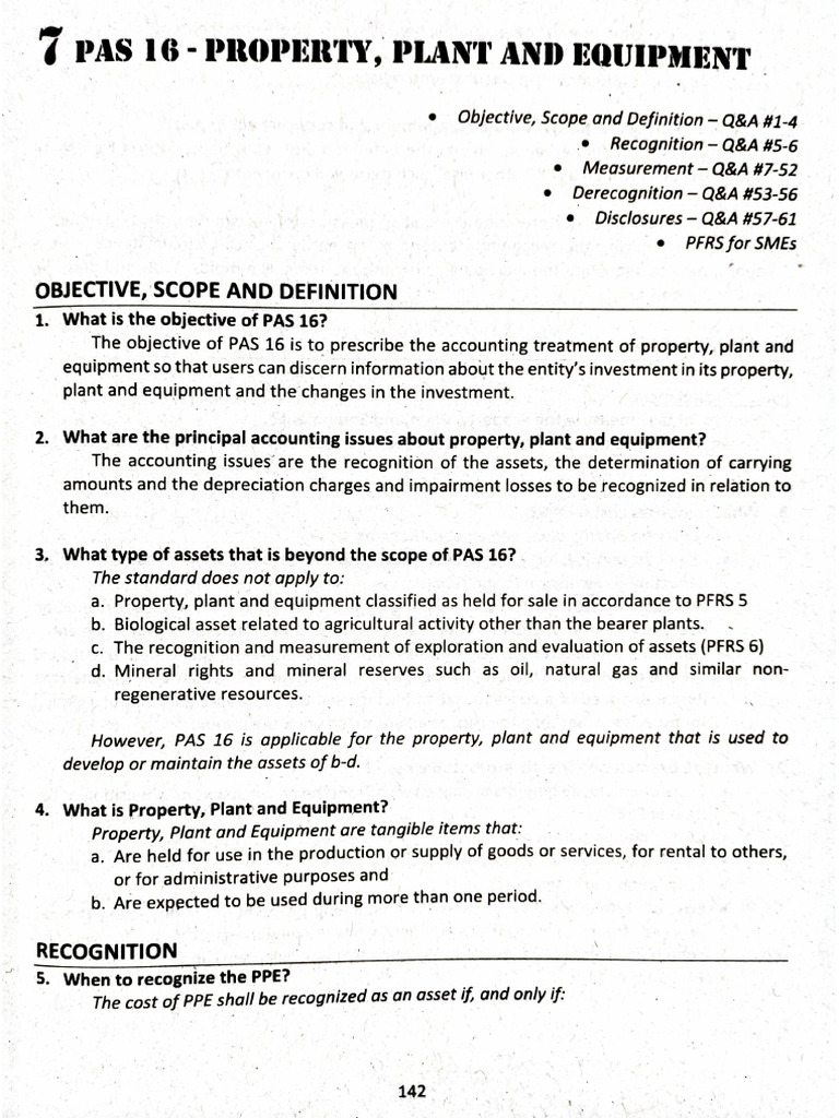 VALIX PAS 16 - Property, Plant and Equipment | PDF