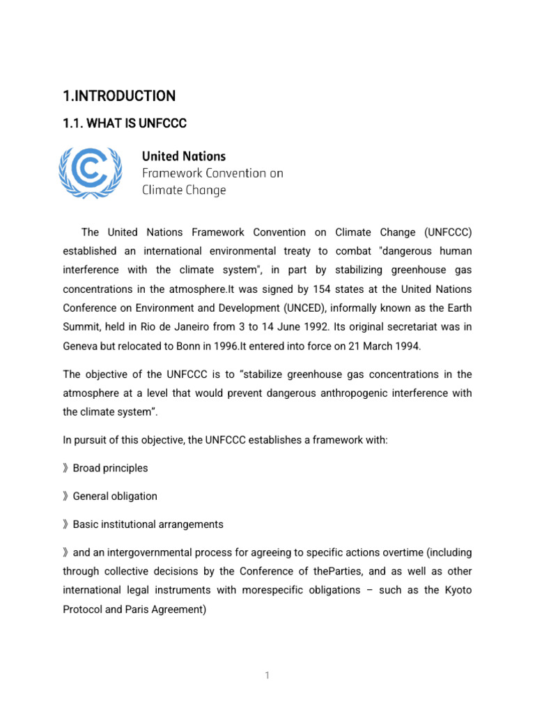 Cop 28: Framework and Salient Featurs | PDF