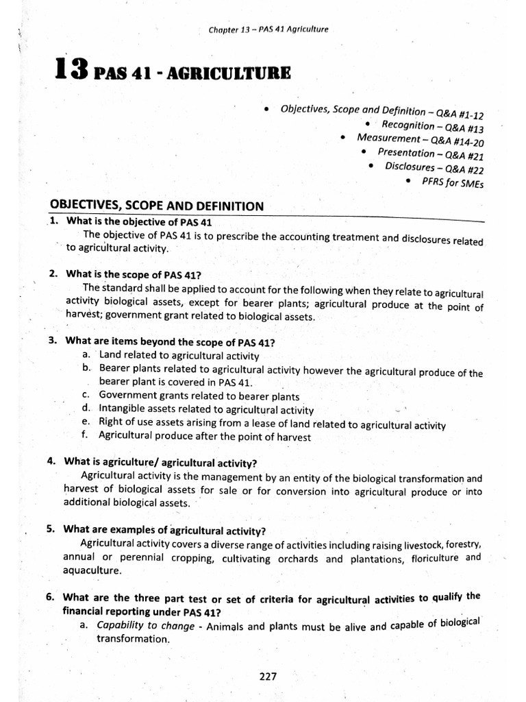 VALIX PAS 41 - Agriculture | PDF