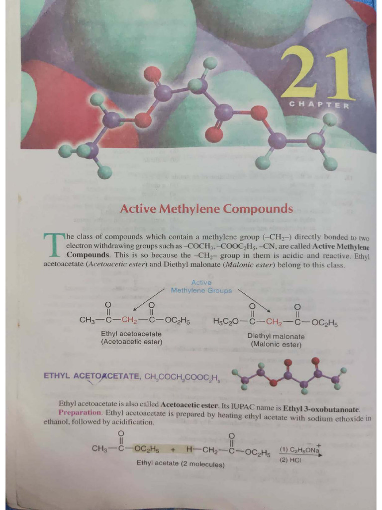 Active Methylene Group | PDF