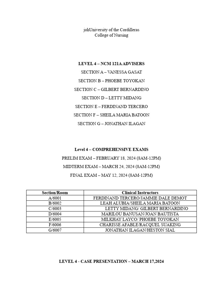 2NDSEM LEVEL4 Activities - Students | PDF