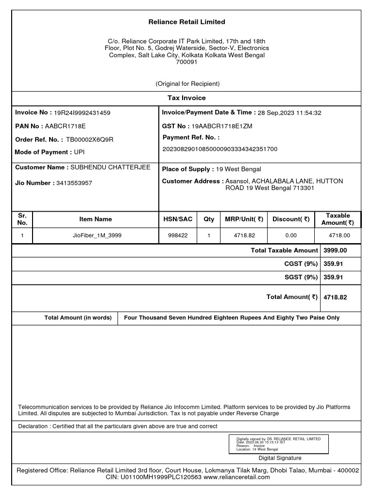 September Invoice | PDF | Invoice | Trade