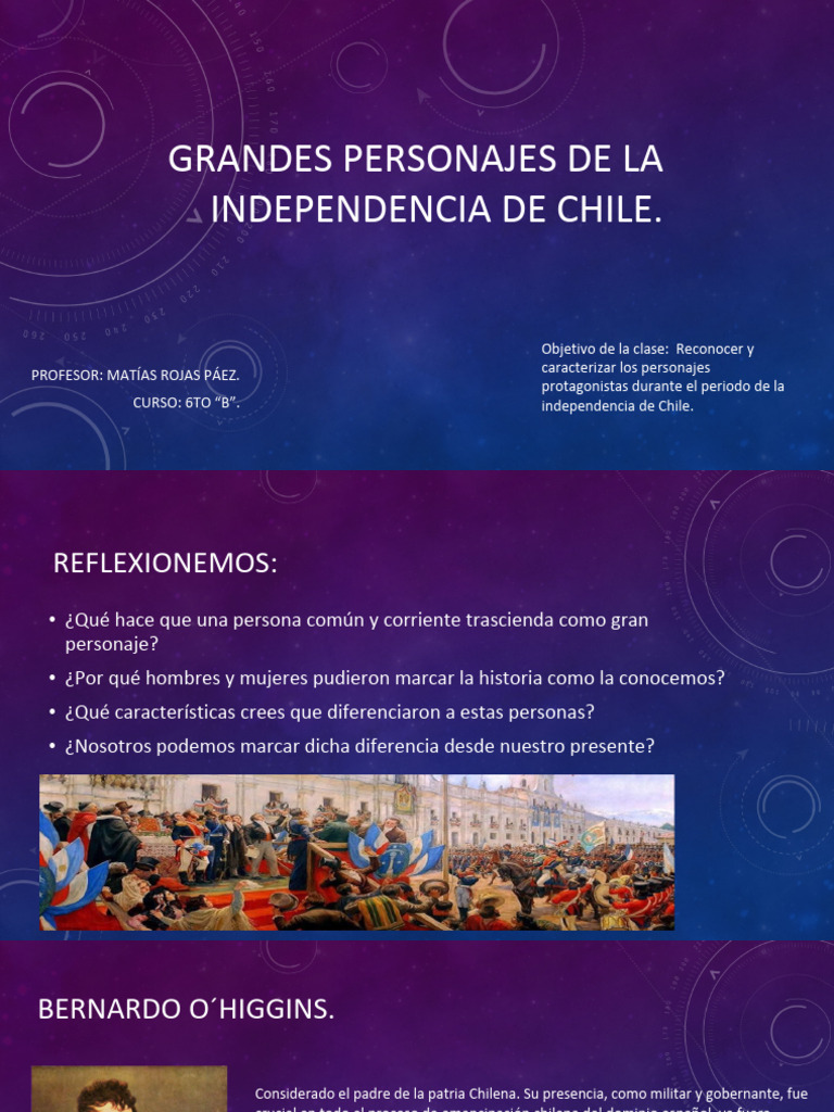 Grandes Personajes de La Historia de Chile | PDF | América del Sur | Chile