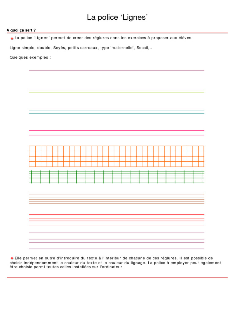 Lignes | PDF | Police d'écriture | Microsoft Word