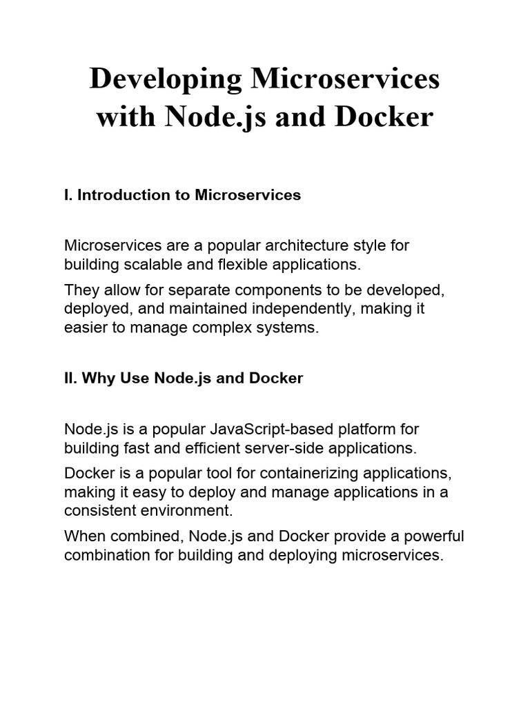 Developing Microservices With Node | PDF | Software Architecture ... Developing Microservices With Node | PDF | Software Architecture ...
