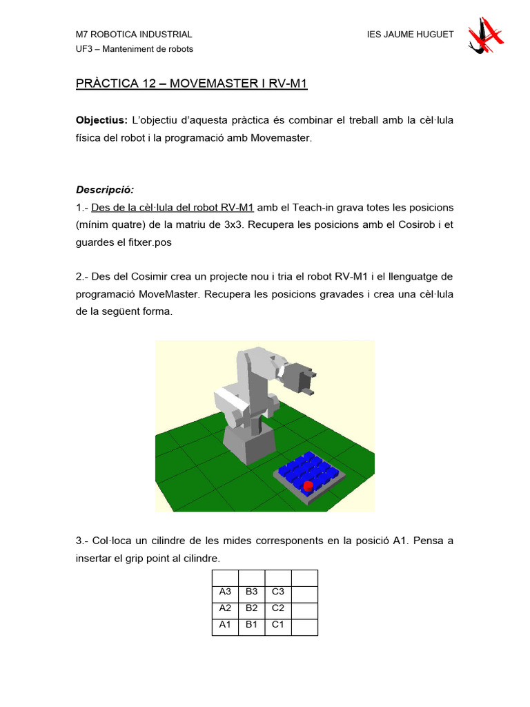 Practica 12 Matriu | PDF
