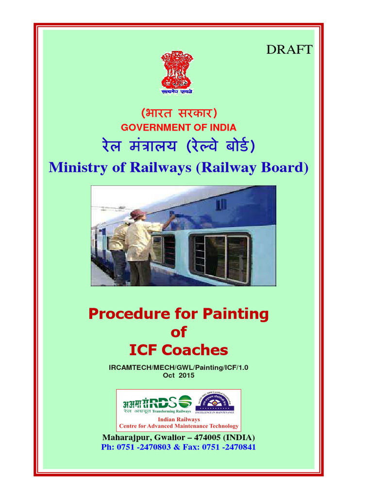 ICF Coaches Painting Procedure Guide | PDF | Paint | Chemistry