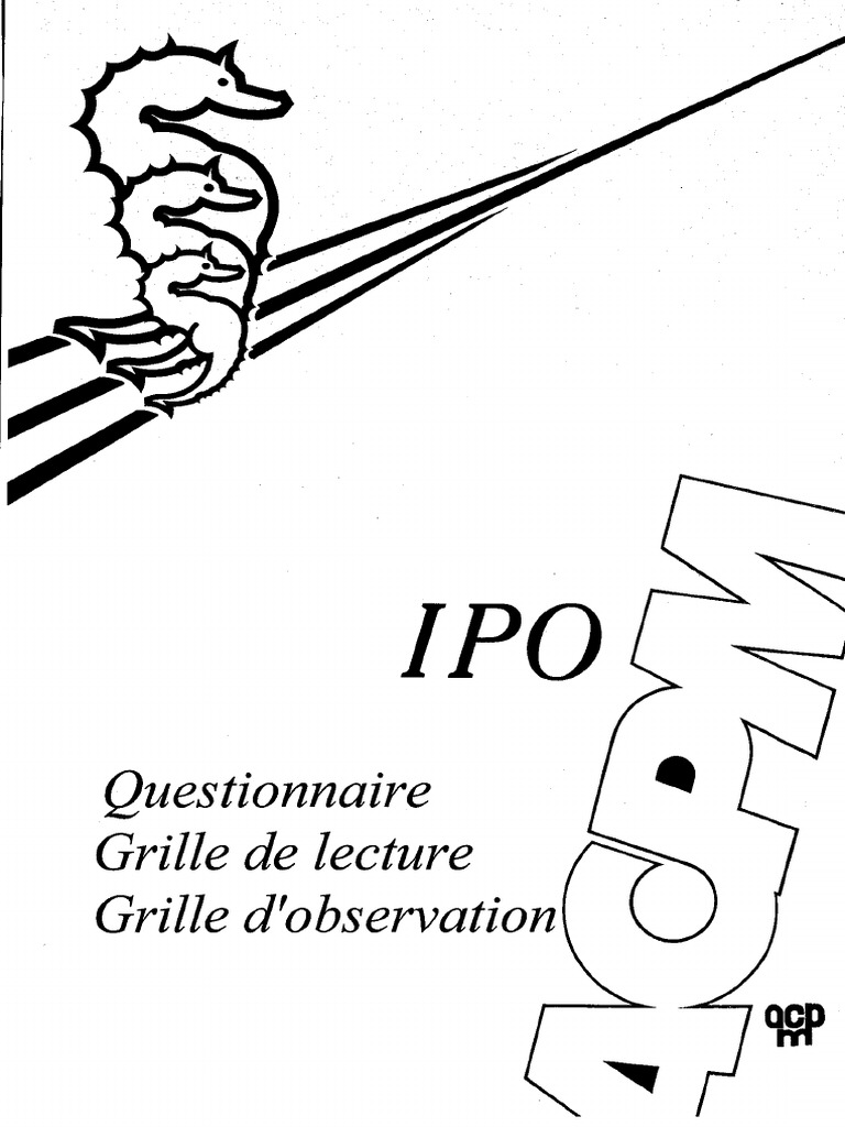 IPO Questionnaire Grille Lecture Observation | PDF