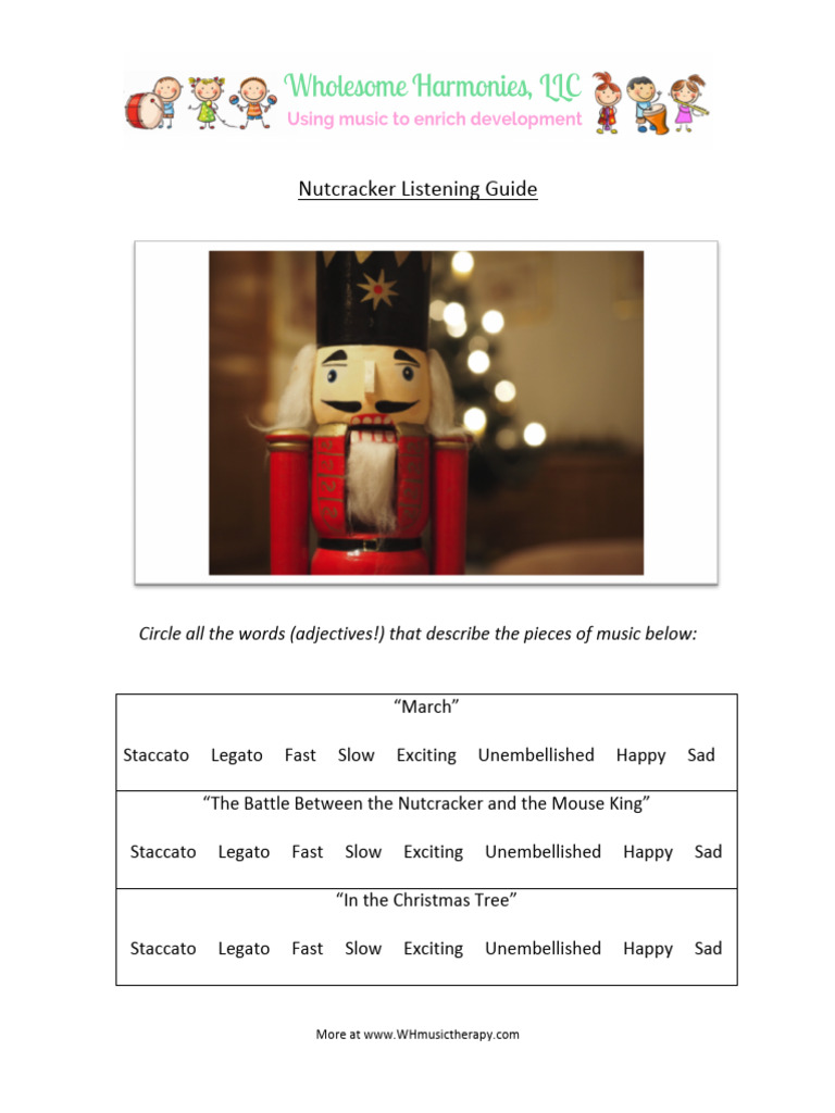 Nutcracker Guide for Music Therapists | PDF | Tempo | Performing Arts