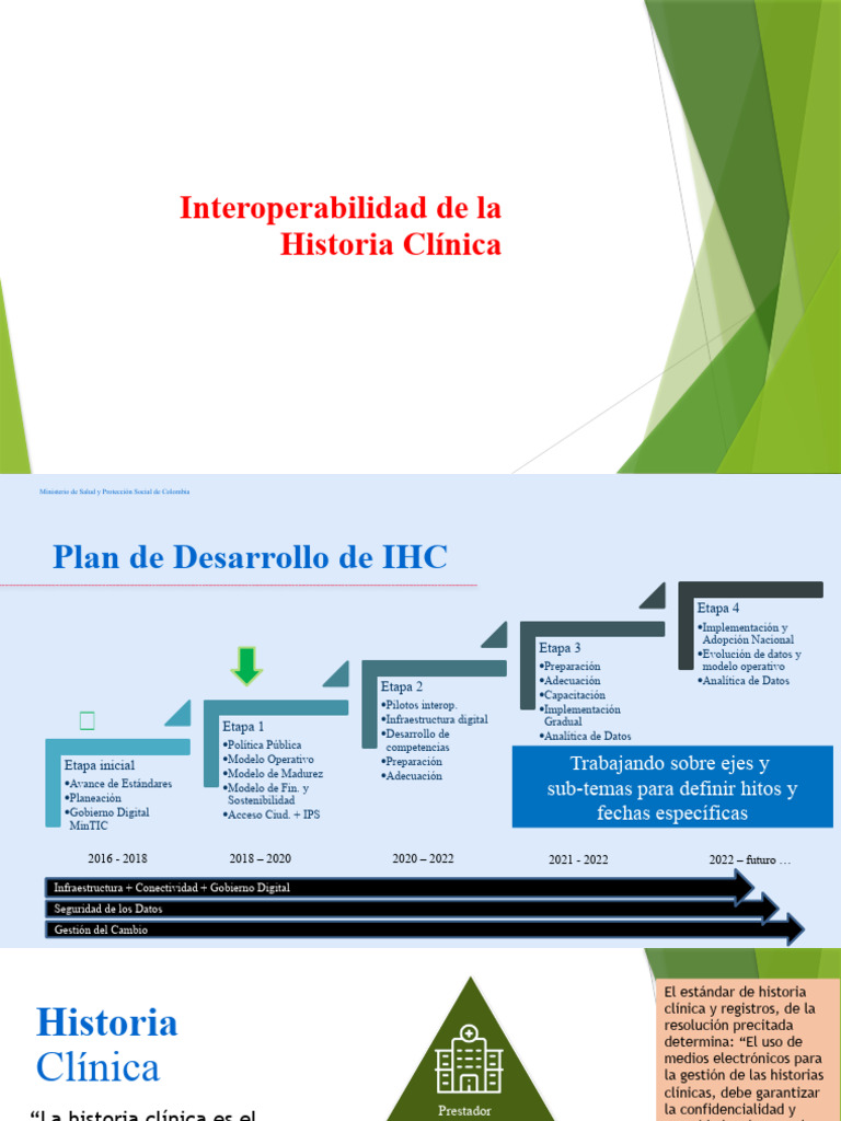 INTEROPERABILIDAD DE LA HISTORIA CLINICA | PDF | Seguridad de información | Historial médico