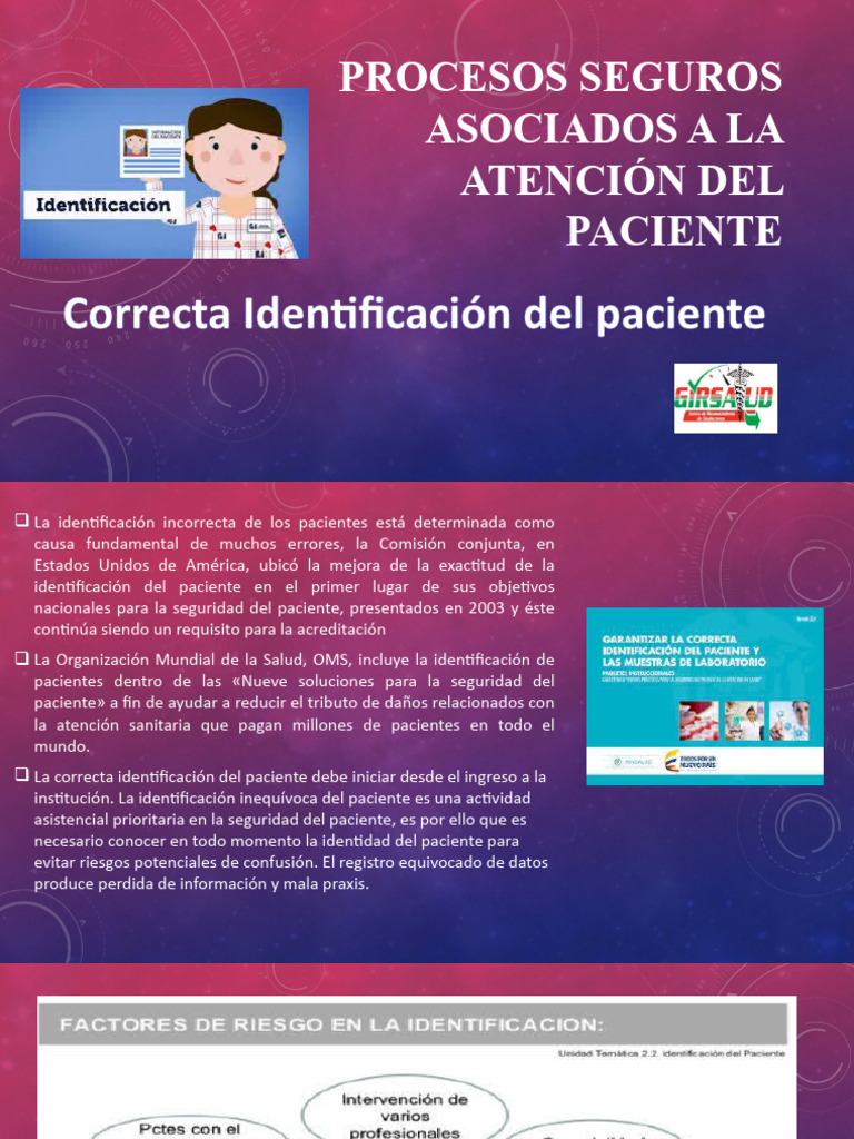 Procesos Seguros Asociados A La Atención Del Paciente | PDF | Seguridad ...