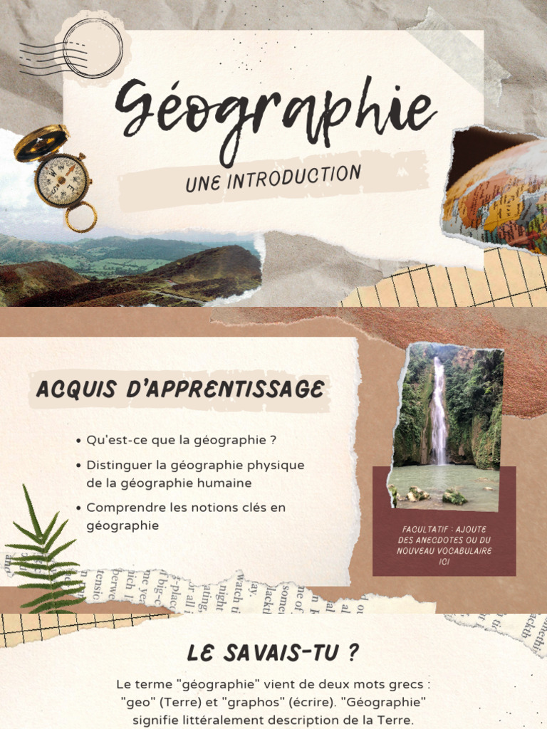 Introduction à la géographie humaine | PDF | Géographie | Environnement ...