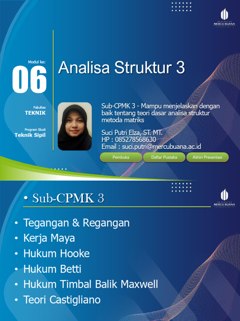 Analisa Struktur 3 (TM6) | PDF
