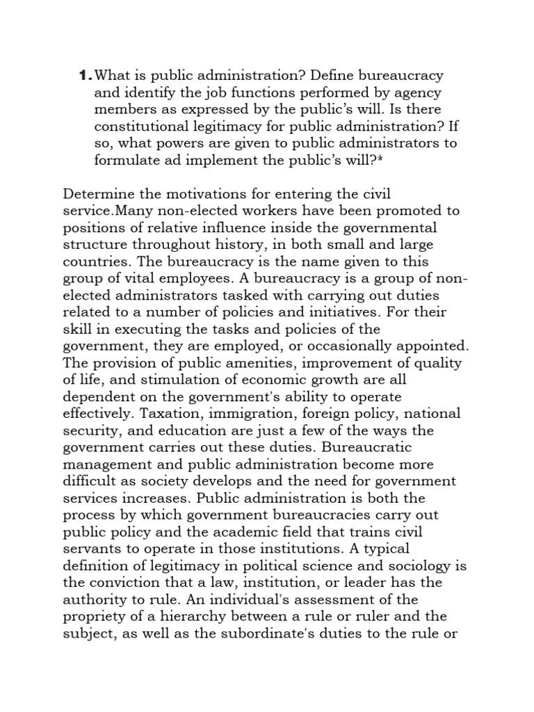 Public Administration | PDF | Public Administration | Human Resource ...