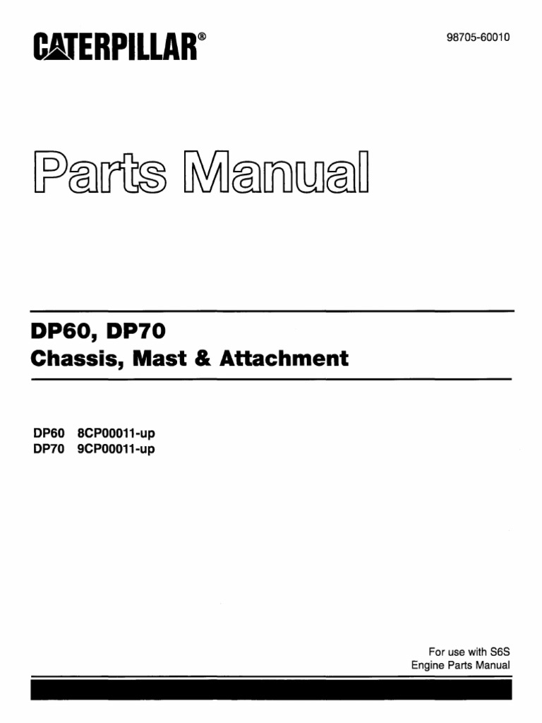 Part Manual DP70 | PDF | Mechanical Engineering | Manufactured Goods