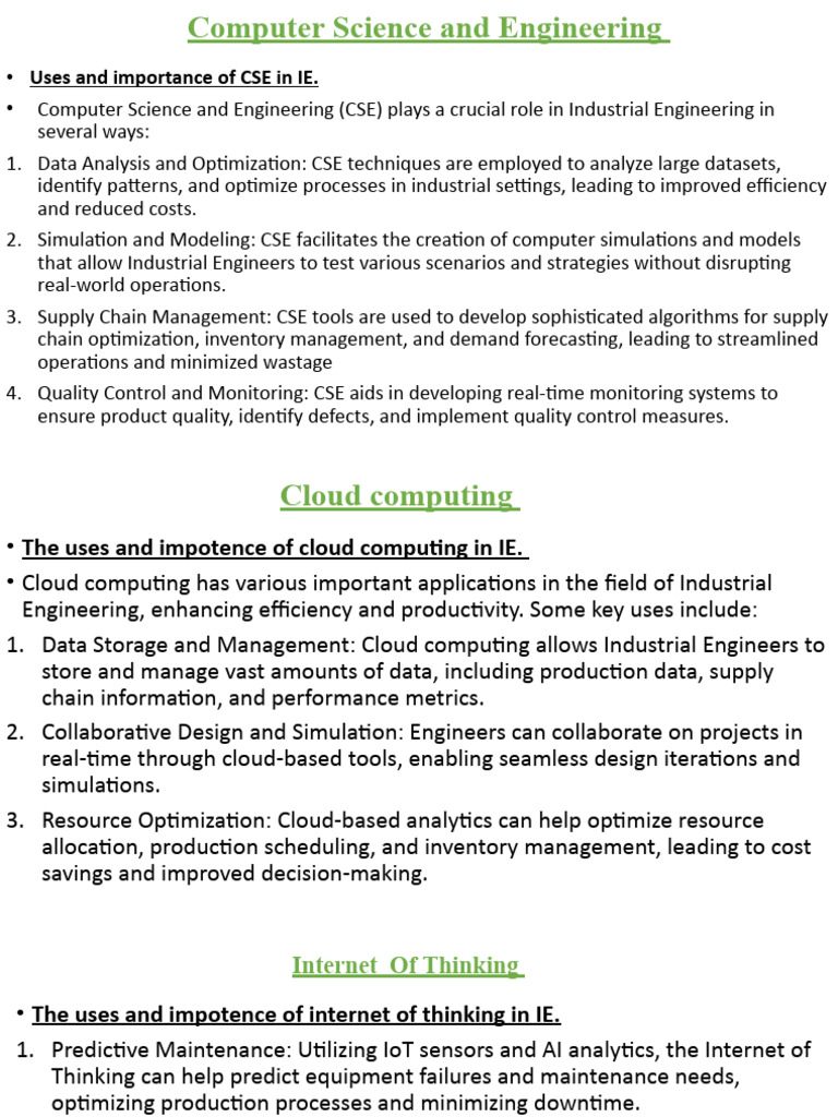 Cse Presentation Pdf Internet Of Things Cloud Computing