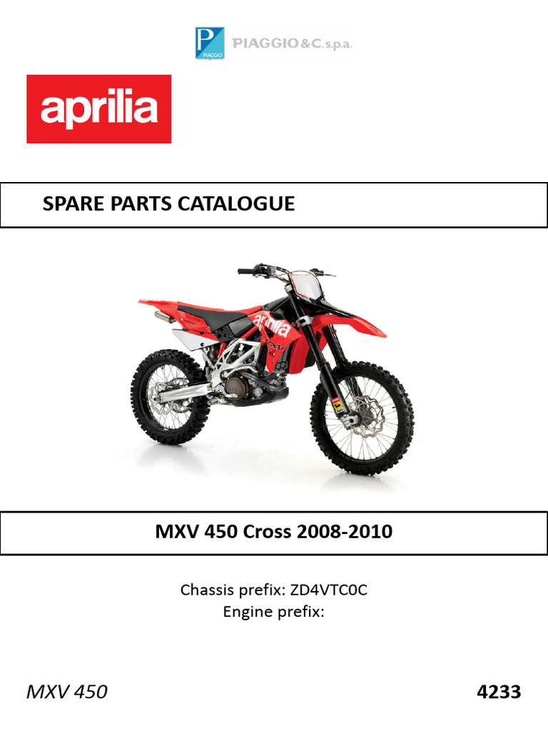 MXV spare parts catalogue | PDF | Cylinder (Engine) | Brake