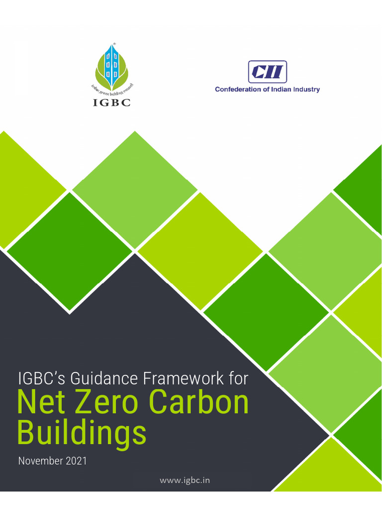 IGBC's Guidance Framework For Net Zero Carbon Buildings | PDF | Climate Change | Natural Environment