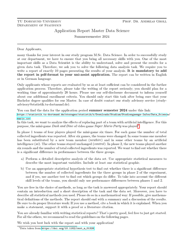 Application Report Master Data Science Summer 2024 | PDF | Statistics ... Application Report Master Data Science Summer 2024 | PDF | Statistics ...