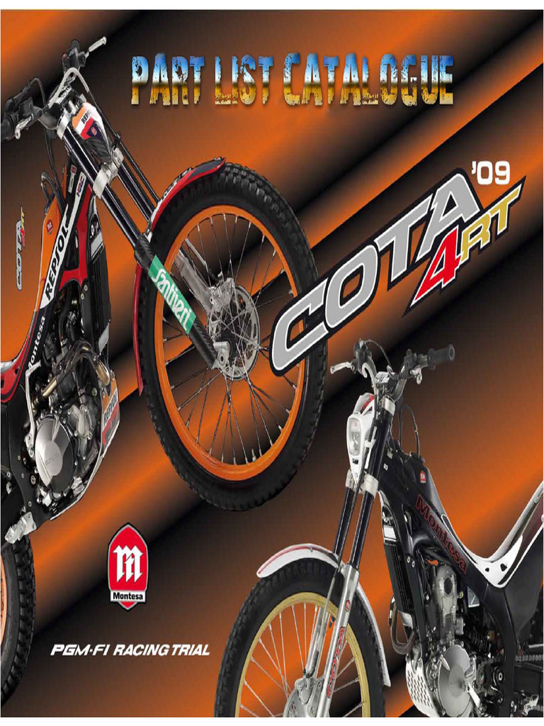 2009 Montesa Parts List | PDF | Motor de combustión interna | Máquinas ...