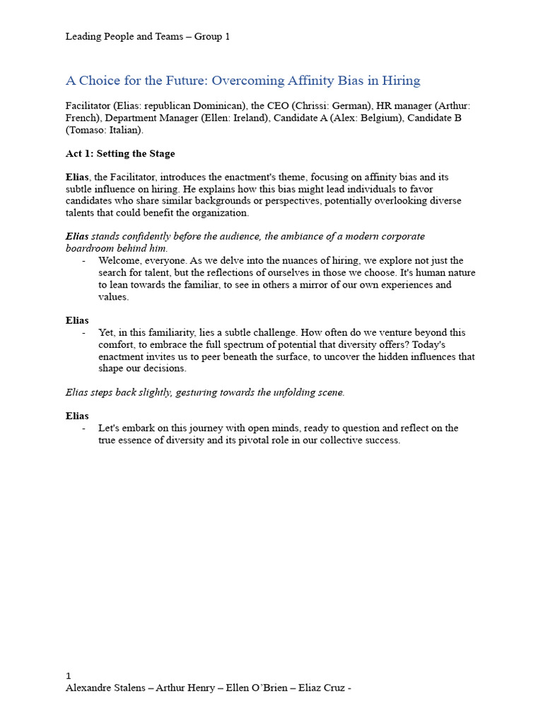 A Choice For The Future | PDF | Bias | Thought