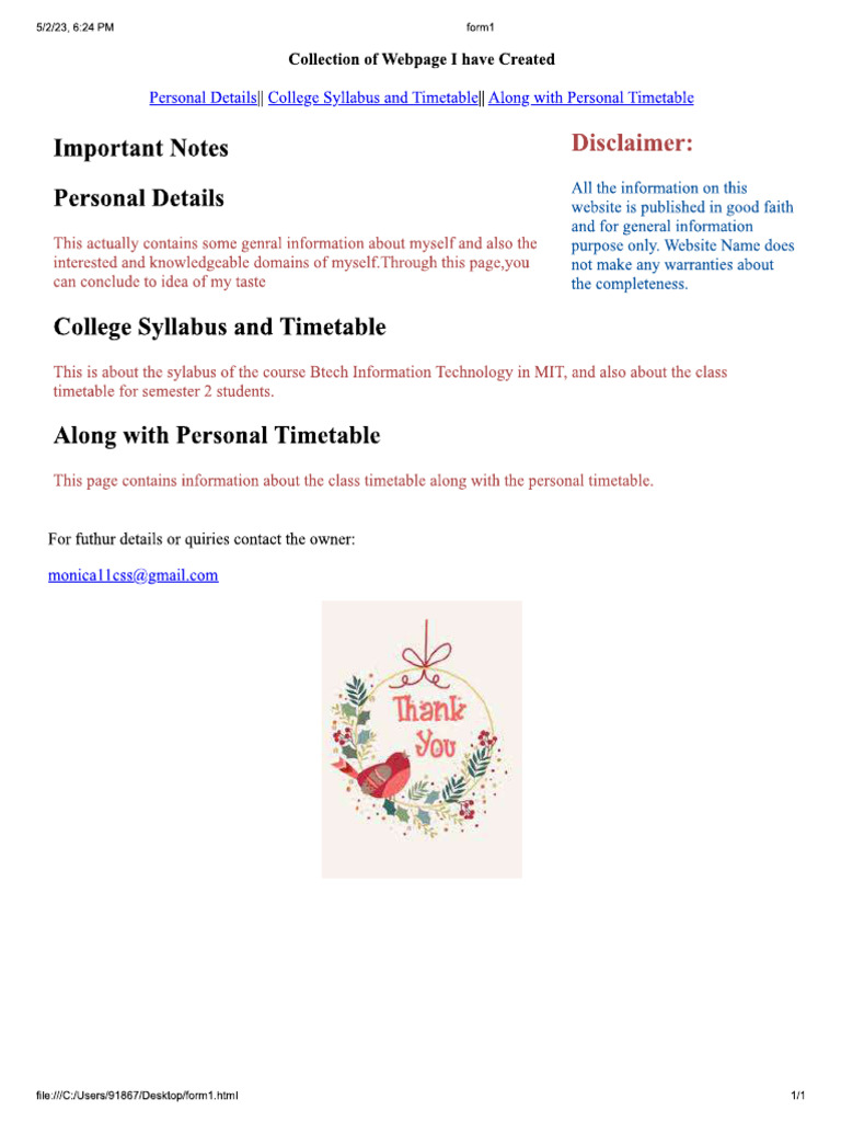 Form 1 | PDF
