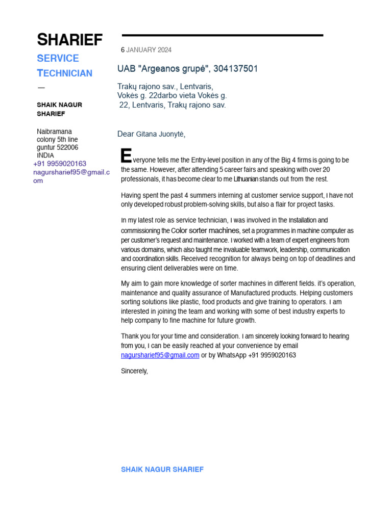 Entry-Level Service Technician Application | PDF | Computing | Business