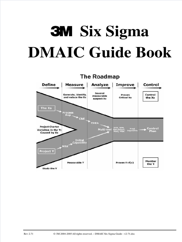 DMAIC Six Sigma Guide 3M | PDF | Six Sigma | Student's T Test