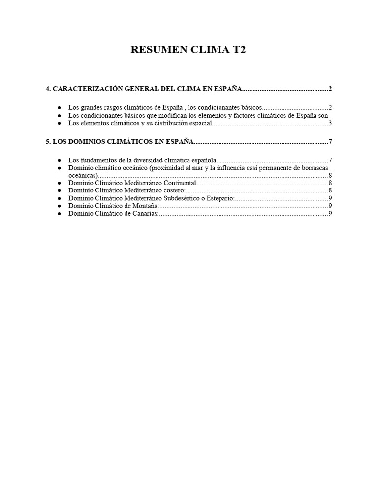 RESUMEN CLIMA | PDF | Clima | Herida