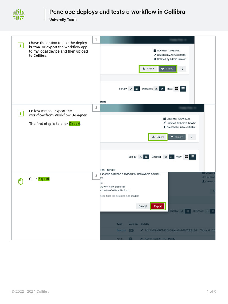 Deploying Workflows in Collibra | PDF | Icon (Computing) | Workflow