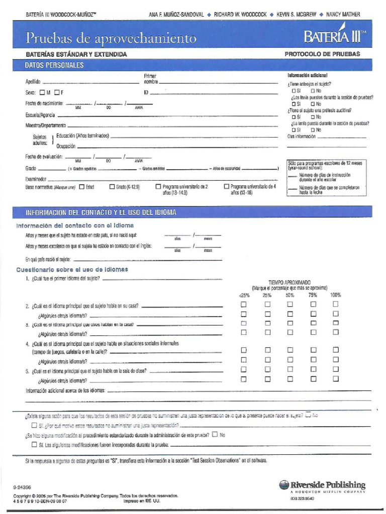 Protocolo de Pruebas | PDF