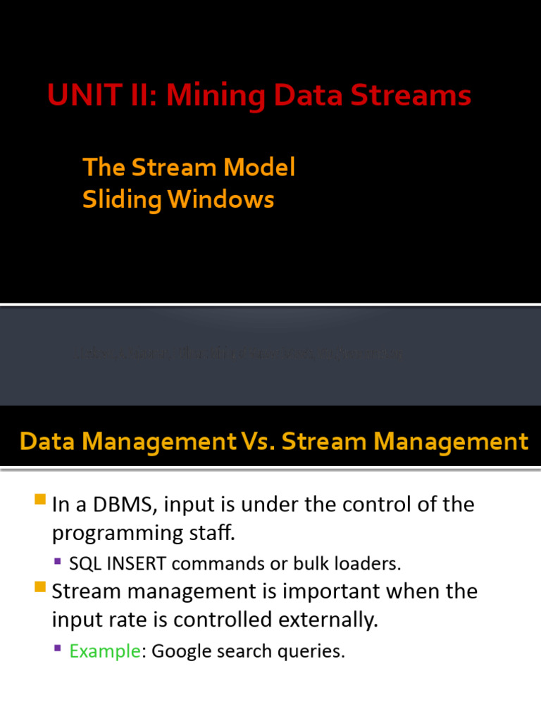 Bda Unit II Lecture1 | PDF | Databases | Information Technology Management