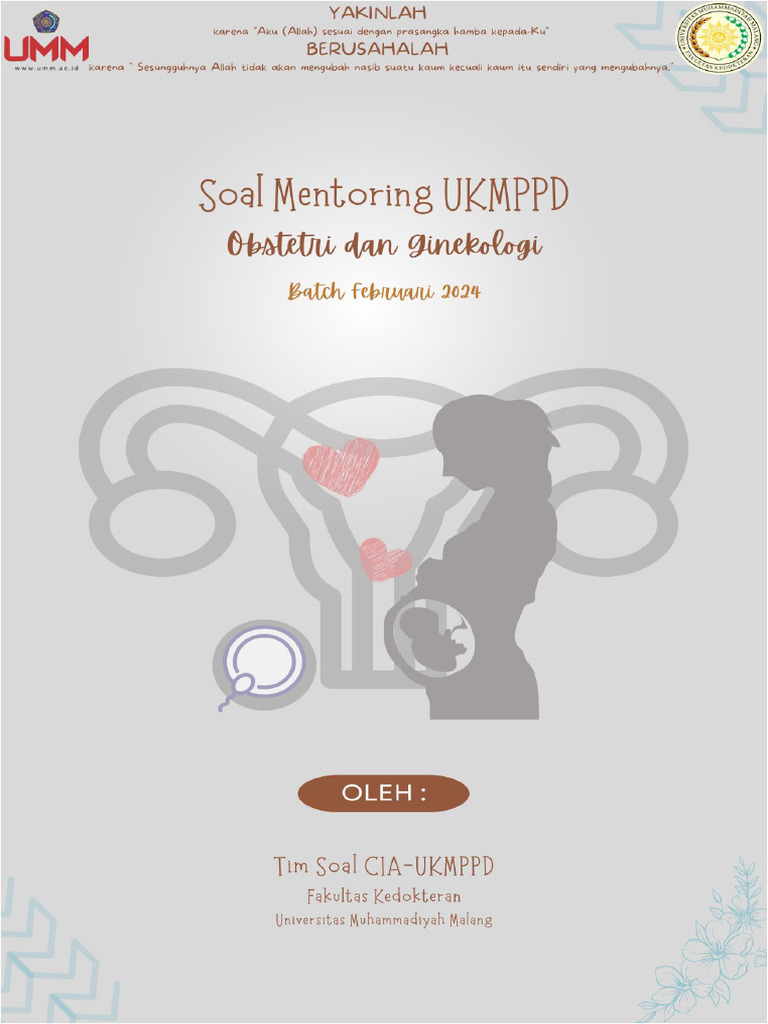 Soal Ukmppd Obstetri Dan Ginekologi Batch Februari 2024 | PDF