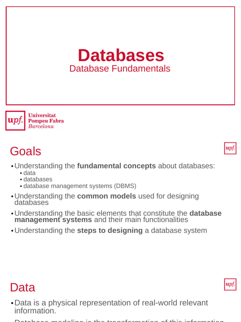 T1 Fundamentals Of Databases Pdf Databases Relational Model