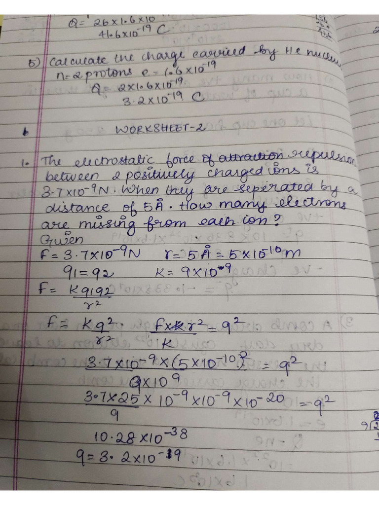 Phy Worksheet 2 | PDF