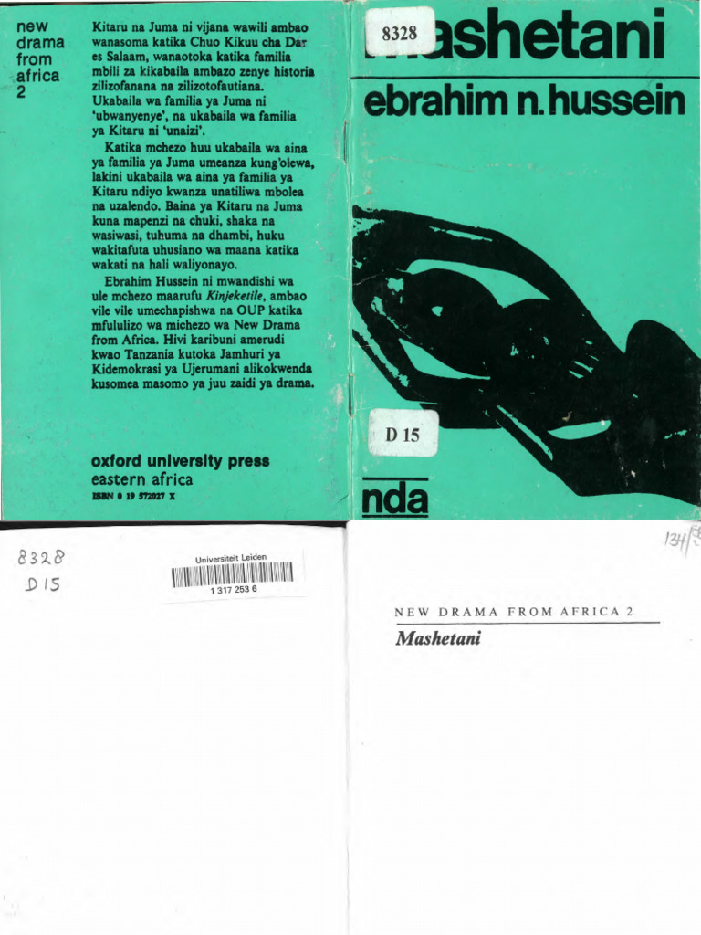Hussein 1971 - Mashetani (Auto OCR Med. Comp.) | PDF | African ...