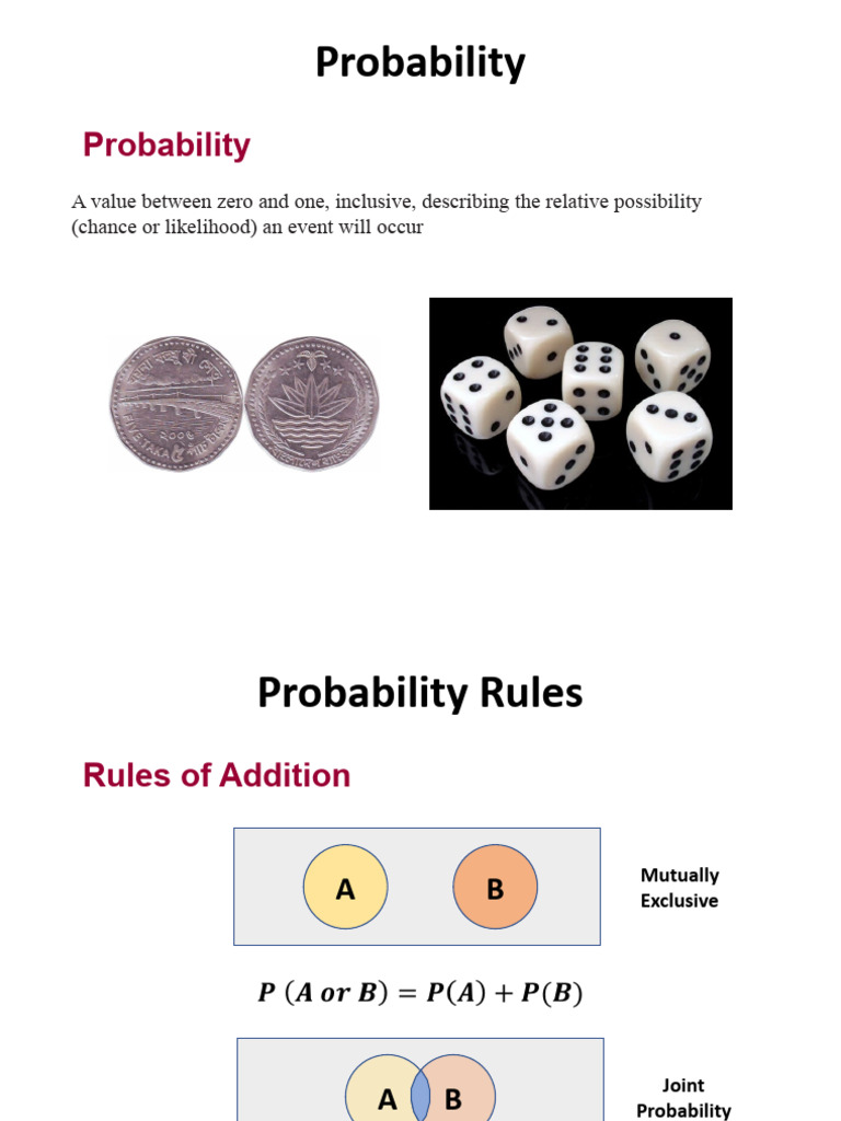 Probability | PDF | Probability | Mathematical And Quantitative Methods ...