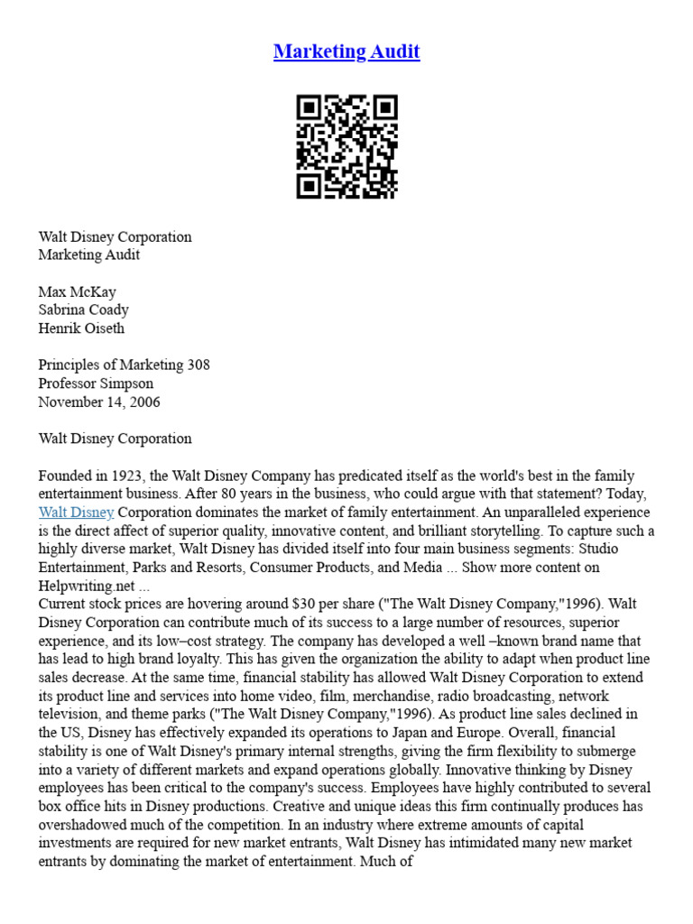 Marketingaudit 231118162841 c2981b63 | PDF | Marketing | Market Segmentation