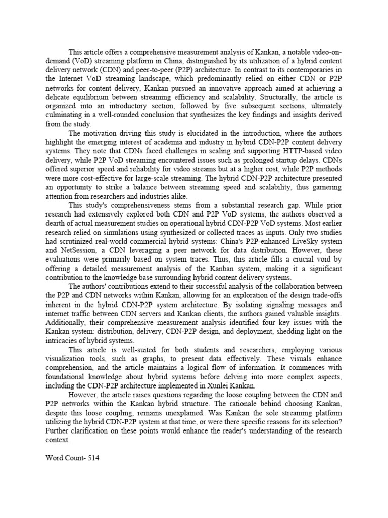 Xunlei Kankan Review Paper | PDF | Peer To Peer | Streaming Media