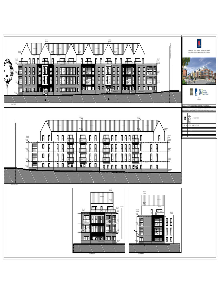 Dce Lincrusta - Plan 14 Plans Des Facades Plot B | PDF