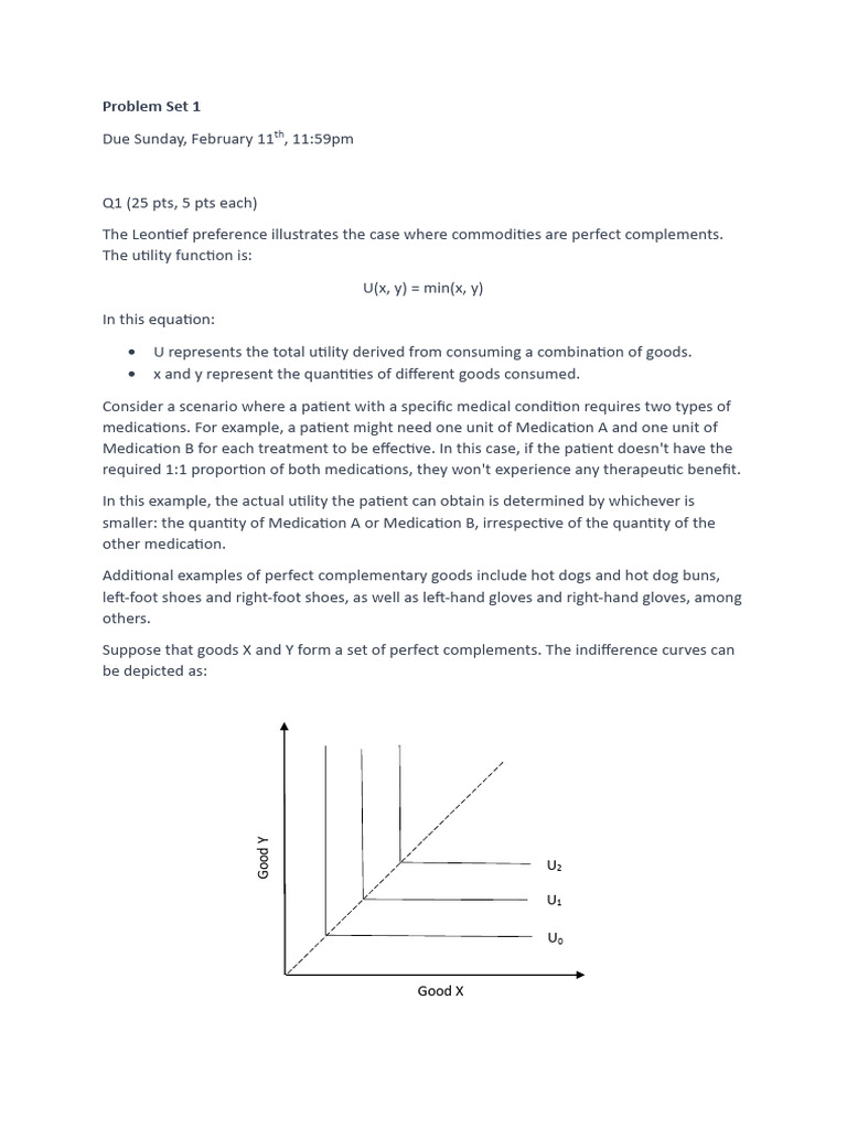 Problem Set 1 | PDF | Subsidy | Poverty