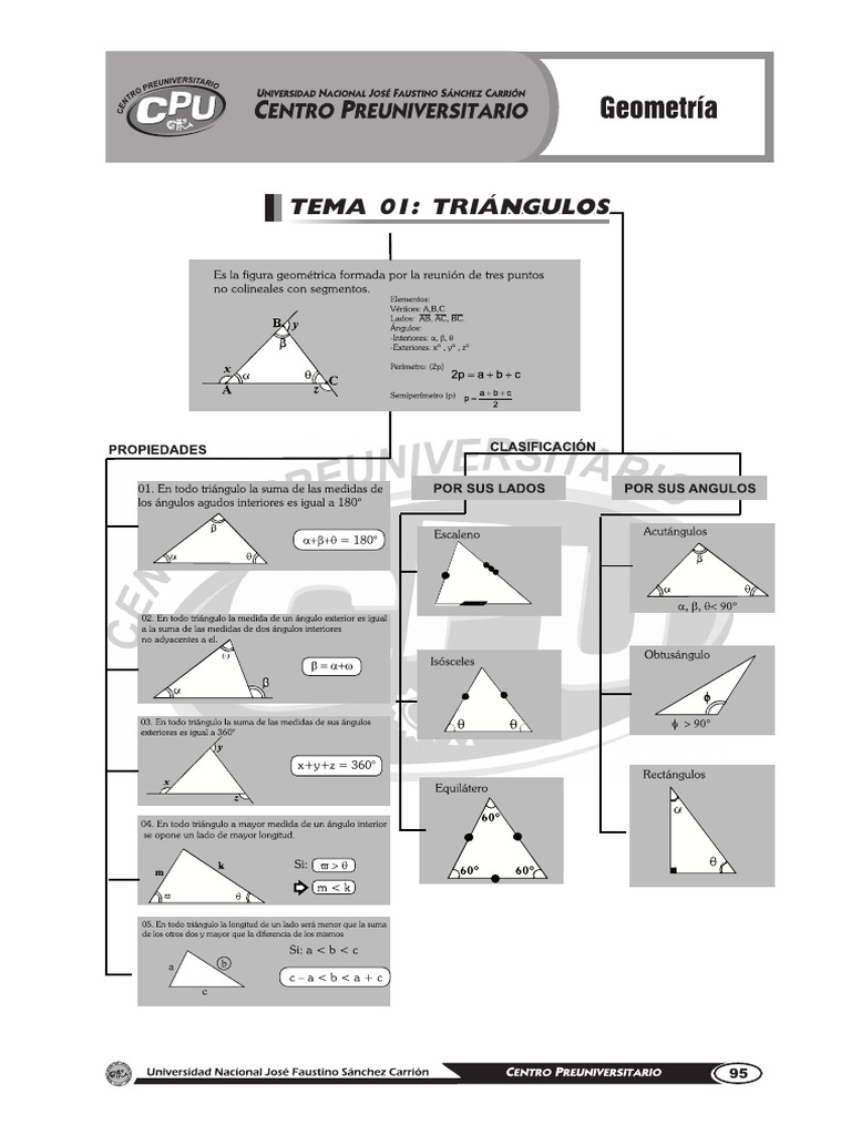 06 - Geometria 2024-I | PDF | Triángulo | Geometría Elemental