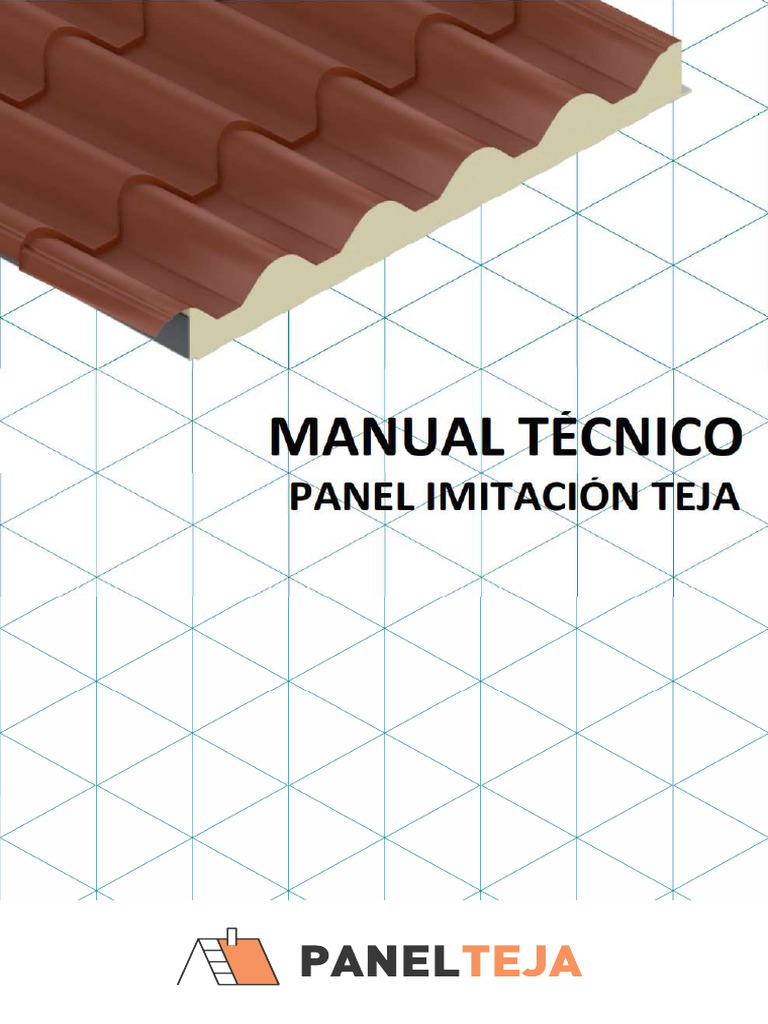 Manual Tecnico Panel Sandwich Teja | PDF | Tornillo | Aislamiento térmico