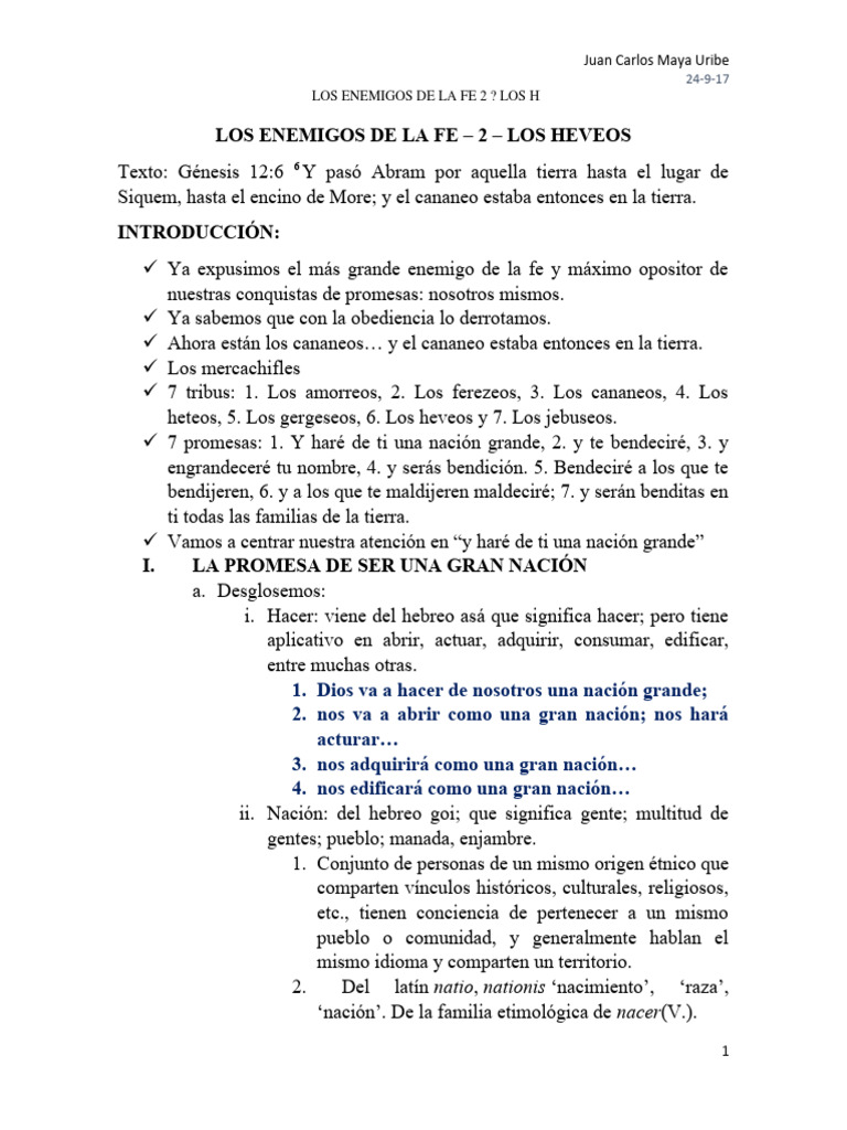 LOS ENEMIGOS DE LA FE 2 - Los Heveos | PDF | Creencia religiosa y doctrina