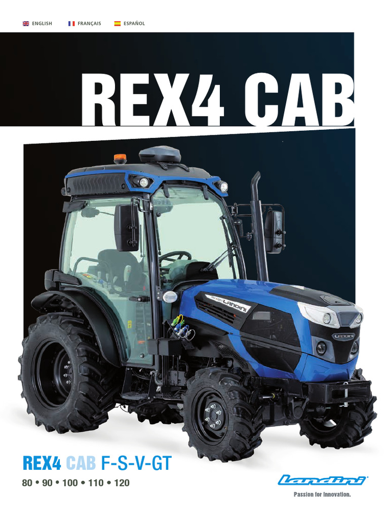 Landini Rex 4 Series Specifications | PDF | Truck | Brake
