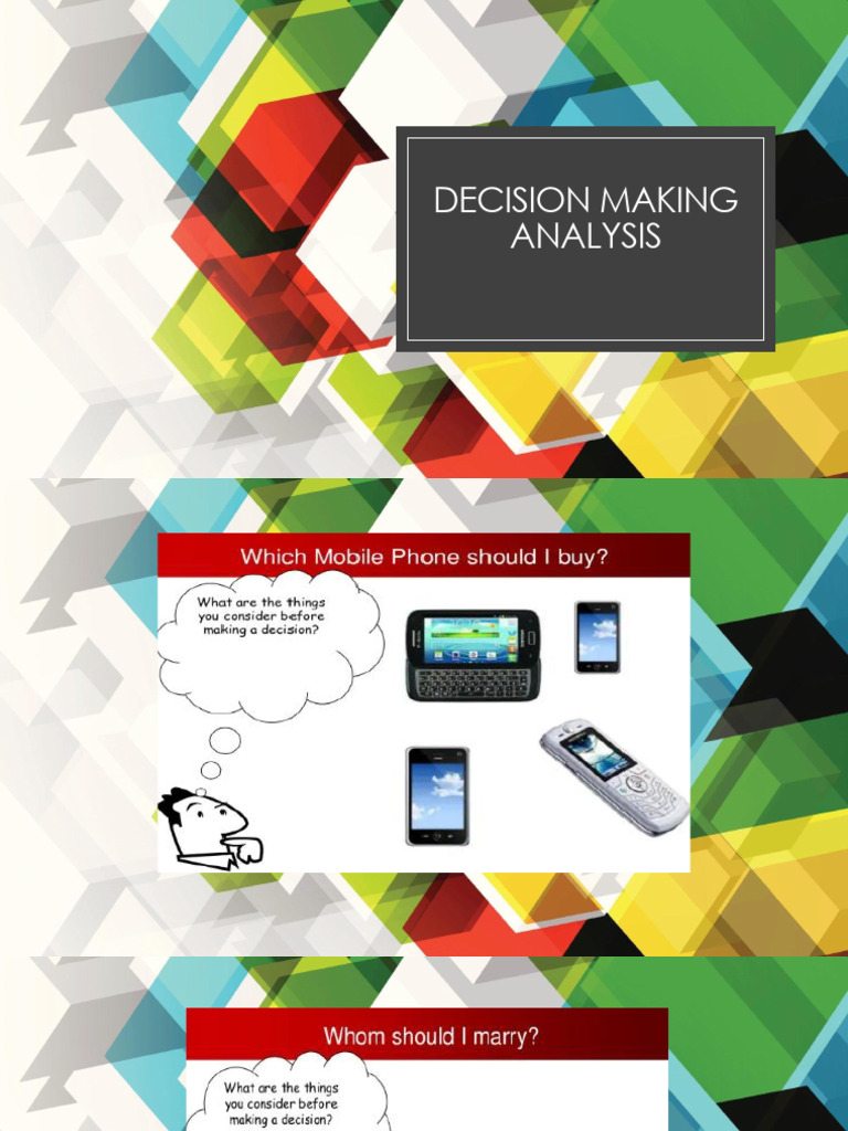 Decision Making Analysis | PDF | Probability Decision Making Analysis | PDF | Probability