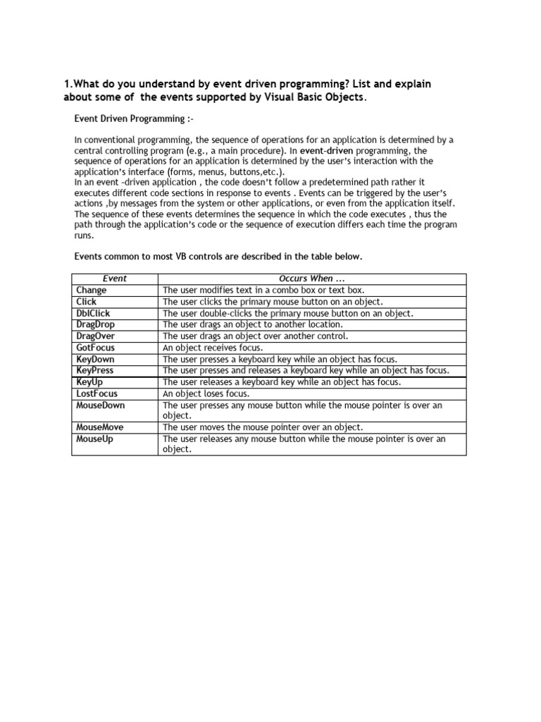 Vb Notes1 Pdf Data Type Integer Computer Science 0307