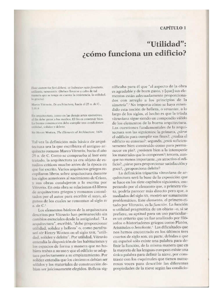 Capitulo 01 - Utilidad-Como Funciona Un Edificio | PDF