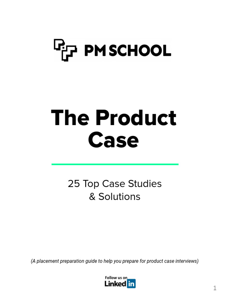The Product Case - 25 Top Case Studies and Solutions | PDF | Business ...